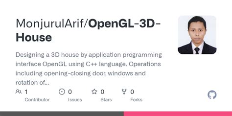 Github Monjurularifopengl 3d House Designing A 3d House By