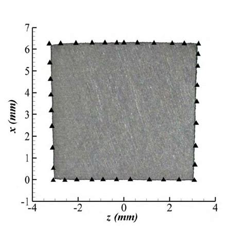 Case 3 Comparison Of The Photographed Experimental Cross Sections And