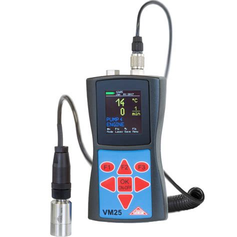 Vm25 Hand Held Vibration Meter Strainsense Accelerometer