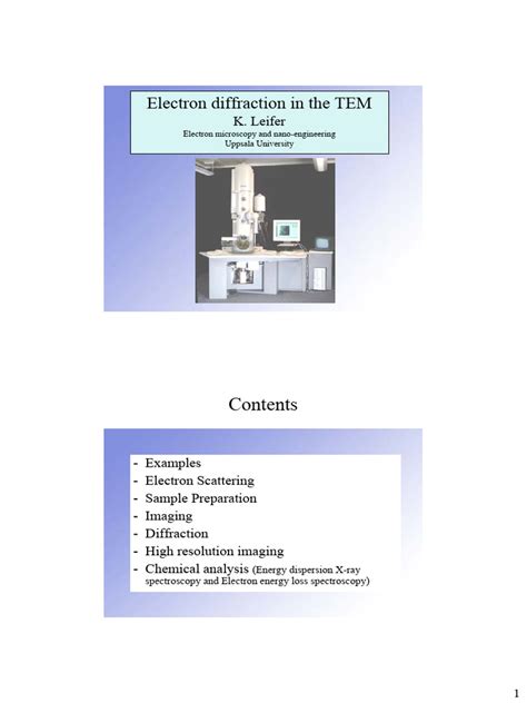 Diffractiontem2011 Pdf Transmission Electron Microscopy Scattering Diffractiontem2011 Pdf Transmission Electron Microscopy Scattering