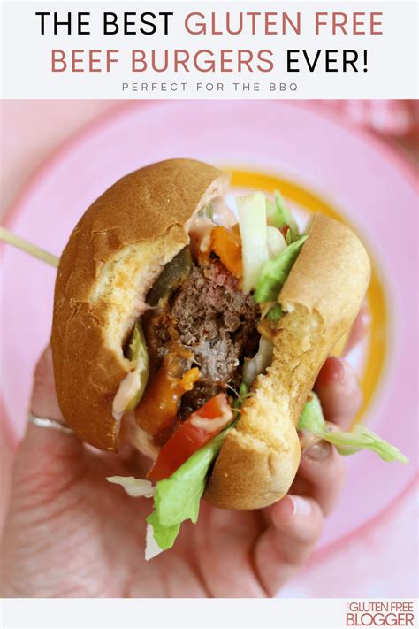 Gluten Free Burgers Recipe Juicy Beef Burgers For The Bbq