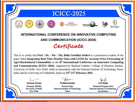 Icicc2025 Ai Machinelearning Agritech Datascience Research Geethika Bolla