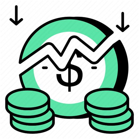 Inflation Dollar Value Decrease Money Cash Coin Icon Download On