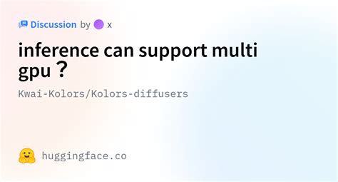 Kwai Kolors Kolors Diffusers Inference Can Support Multi Gpu