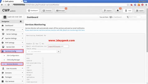 Install Centos Web Panel 0 9 8 11 Web Hosting Control Panel On Centos 2daygeek