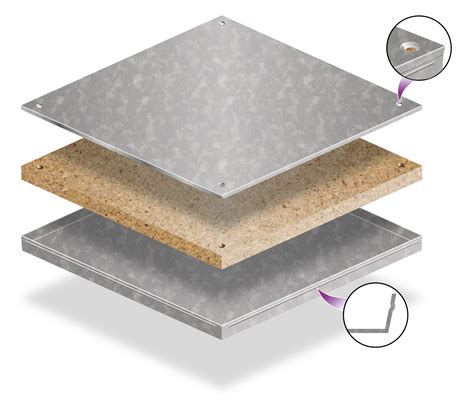 Exploded View Of A Raised Access Floor Panel Newman Design Ltd