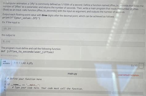 Answered In Computer Animation A Jiffy Is Bartleby