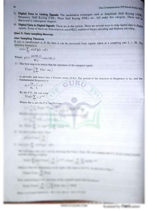 solution data communication module 3 signal encoding techniques