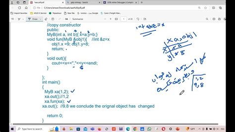 V7 Cpp Passing Or Returning Objects By Reference Or By Value Youtube