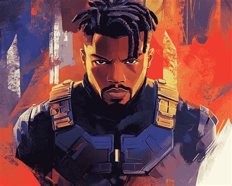 Erik Killmonger Animation Diamond Painting Diamonddotspainting