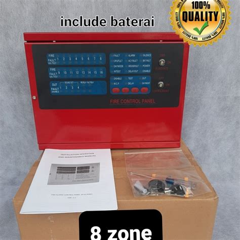 Jual Panel Fire Alarm 8zone Mcfa 8 Zone Include Baterai Conventional