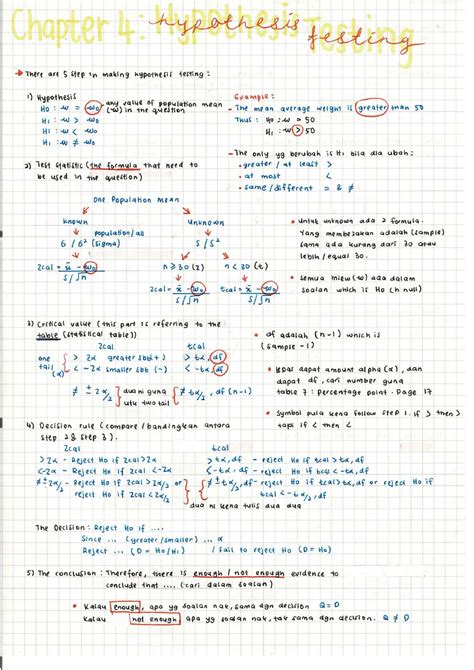 STA404 Chapter 4 1 Hypothesis Testing Notes STATISTIC FOR SOCIAL SCIENCE Studocu