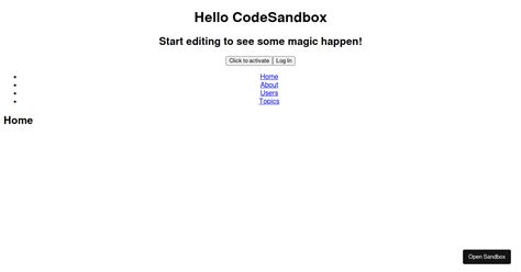 React Typescript Codesandbox