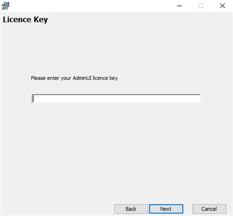 Installer AdminUI Documentation