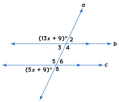 lines b and c are parallel what is the measure of 6 [solved]