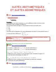 Understanding Arithmetic and Geometric Sequences: Definitions, | Course ...