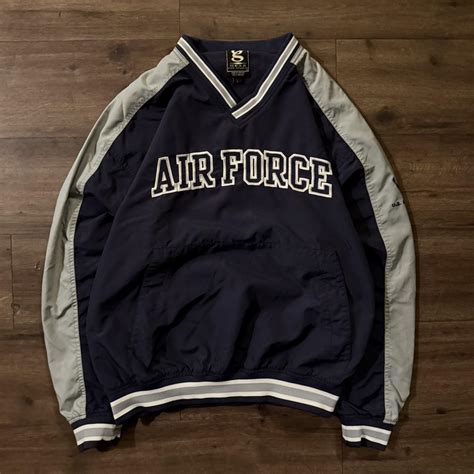 Mens Vintage Air Force Windbreaker Size Large Depop