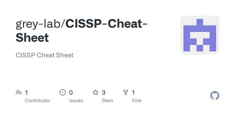 Github Grey Lab Cissp Cheat Sheet Cissp Cheat Sheet