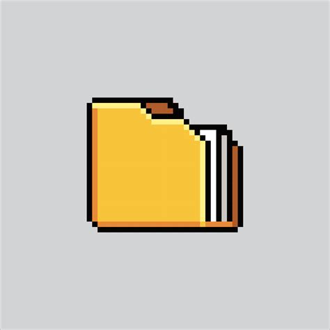 Pixel Art Illustration Folder Icon Pixelated Folder Folder Office Icon Landmark Icon Pixelated