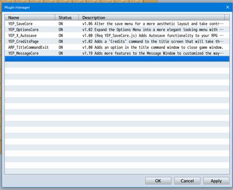 Cant Add Autosave Option To Yep Options Core Rpg Maker Forums
