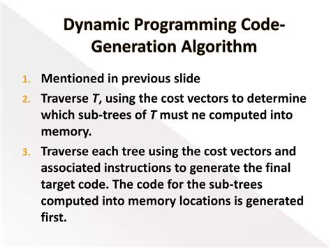 Dynamic Programming Code Optimization Algorithm Compiler Design Pptx Programming Languages