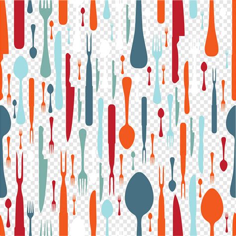 칼 붙이 포크 숟가락 실루엣 패턴 배경 Png Pngwing