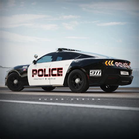 2024 Ford Mustang Sedan Imagined As Police Cruiser, Is It a Modern ...