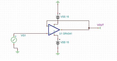 Opa541 Voltage Follower Configuration Amplifiers Forum Amplifiers Ti E2e Support Forums