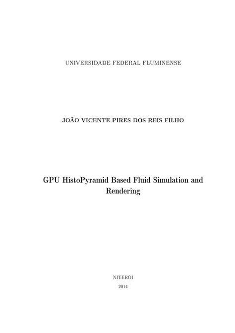 Gpu Histopyramid Based Fluid Simulation And Rendering Pdf