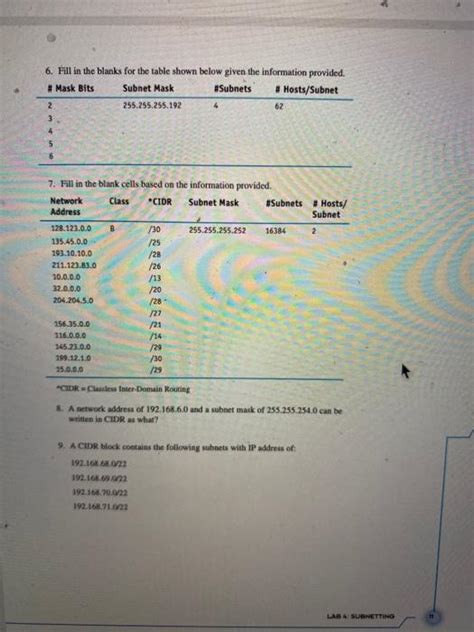 Solved Lab 4 Subnetting Name In This Lab Exercise You Are