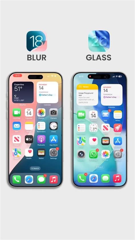 Ios 18 Blur Vs Ios 26 Glass Which One Looks Better Ios 18 Brought The Smooth Blur