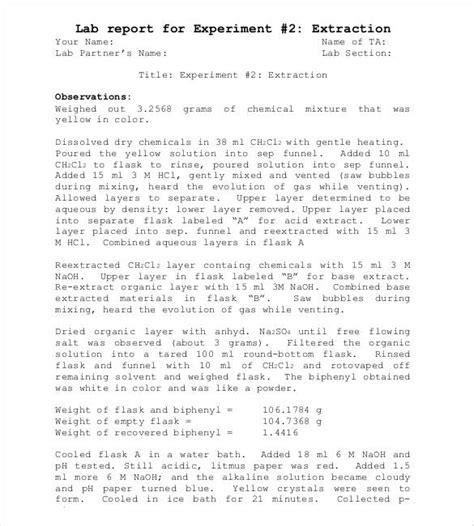 38 Lab Report Templates PDF Google Docs Word Apple Pages