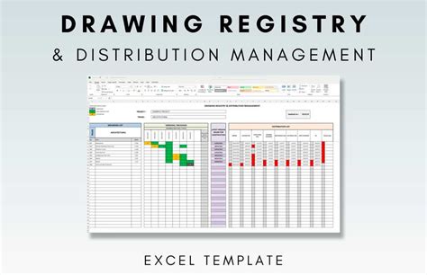Drawing Registry Management And Distribution List Excel Template Construction Drawings Or Any