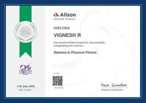 Rvignesh Admin Executive And Fitness Trainer On Linkedin Diploma