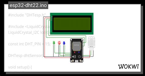 Materi1 Esp32 Led Dht22 O Wokwi Esp32 Stm32 Arduino Simulator