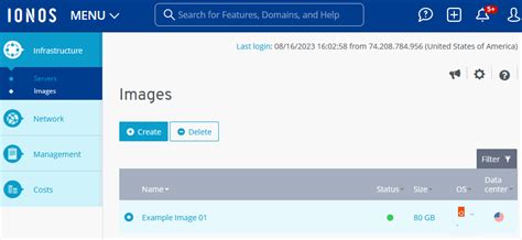Overview Images VPS And Migrated Cloud Servers IONOS Help