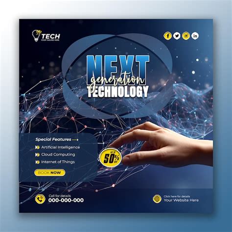 Iot Poster Psd 4000 High Quality Free Psd Templates For Download