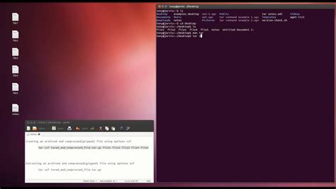 How To Create And Extract A Targz File Using Only The Tar Command