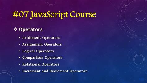 Learn Javascript In Arabic 2023 7 Operators Youtube