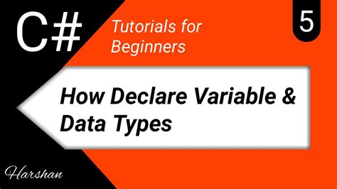 How To Declare C Variables And Data Types Part 2 C Tutorial For Beginners C Sharp Course