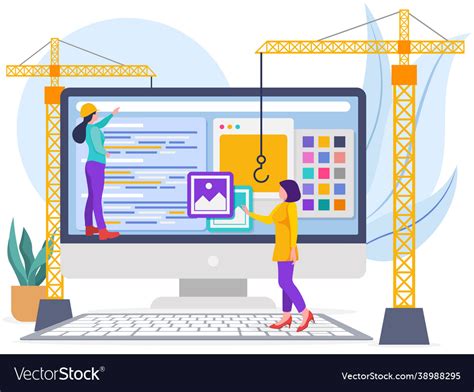 Website Building Royalty Free Vector Image VectorStock