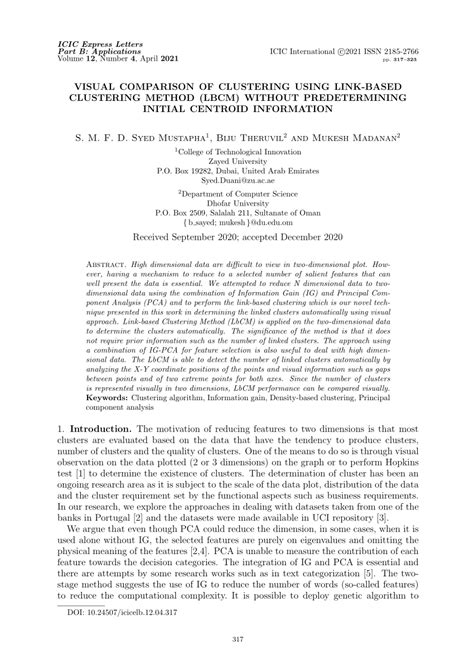 pdf visual comparison of clustering using link based clustering method lbcm without