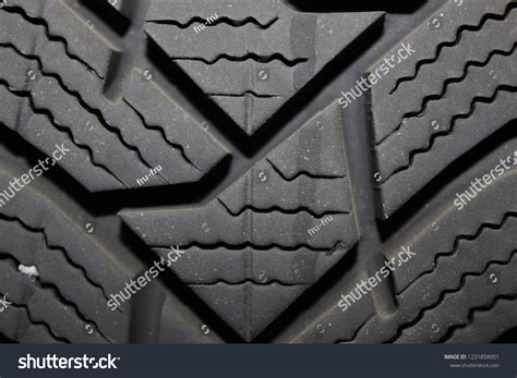 Car Rubber Tire Tread Pattern Close Stock Photo 1231858051 Shutterstock