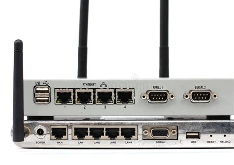 Wan Lan Router Stock Image Image Of Broadband Port