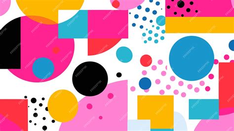 Premium Vector Colorful Geometric Mosaic Seamless Pattern