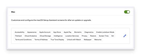 Configuring The Setup Assistant Library Item