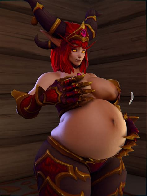 Rule 34 1girls 3d Alexstrasza Belly Big Belly Big Breasts Blizzard Entertainment Breasts