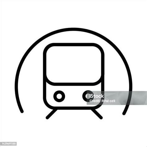 통근자 아이콘 로고 디자인 벡터 템플릿 일러스트 레이 션 기호 및 기호 픽셀 완벽 지하철 철도에 대한 스톡 벡터 아트 및 기타