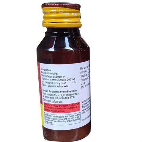 Metronidazole Benzoate Oral Suspension 60 Ml At ₹ 21bottle In New