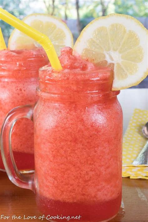 Strawberry Lemonade Slush For The Love Of Cooking